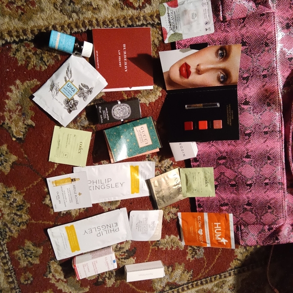 Bags | Makeup Samples And Bag Purple Bag | Poshmark